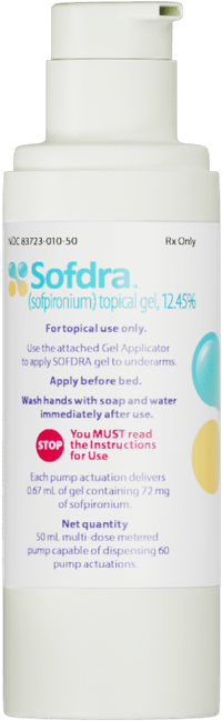 Convenient Dosing | Sofdra™ (sofpironium) topical gel, 12.45%